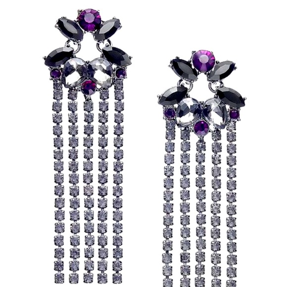 INC International Concepts | Jewelry | Inc Crystal Fringe Drop Earrings ...